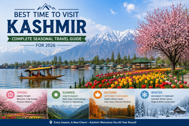 Best Time to Visit Kashmir in 2026 Weather, Snowfall & Tour Guide